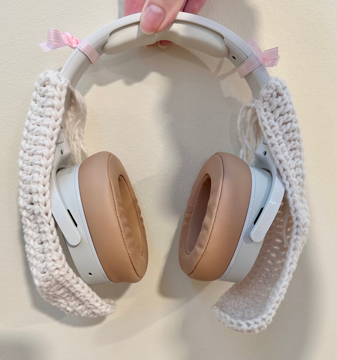 Crochet Bunny Ears Headphone Accessory - Etsy