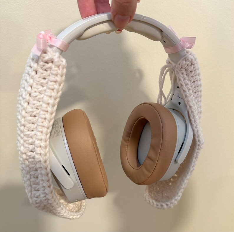 Crochet Bunny Ears Headphone Accessory - Etsy