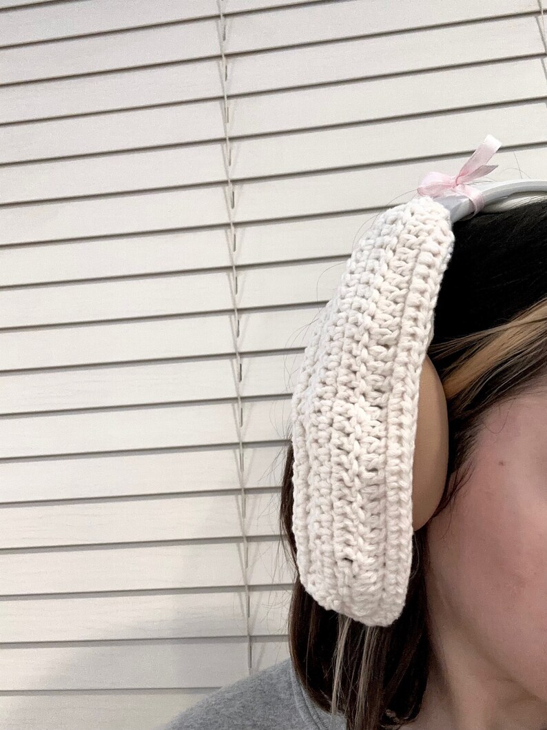Crochet Bunny Ears Headphone Accessory - Etsy