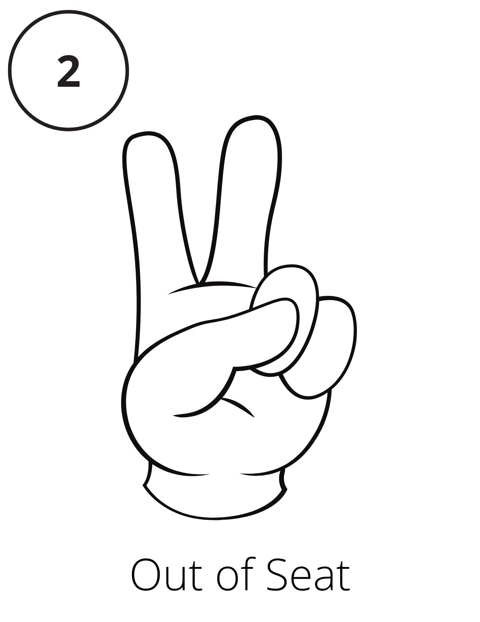 Hand Signals Classroom Management - Etsy