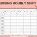 Nurse Hourly to Do, Nurse Shift Planner, 5 Patient Medication, Med Surg ...