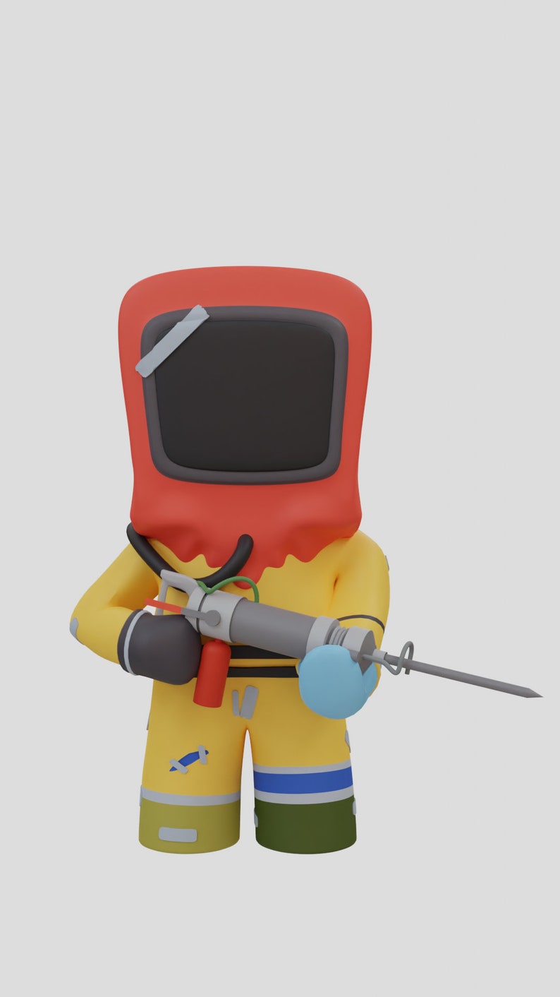 Rust 3D Desk Characters - Etsy