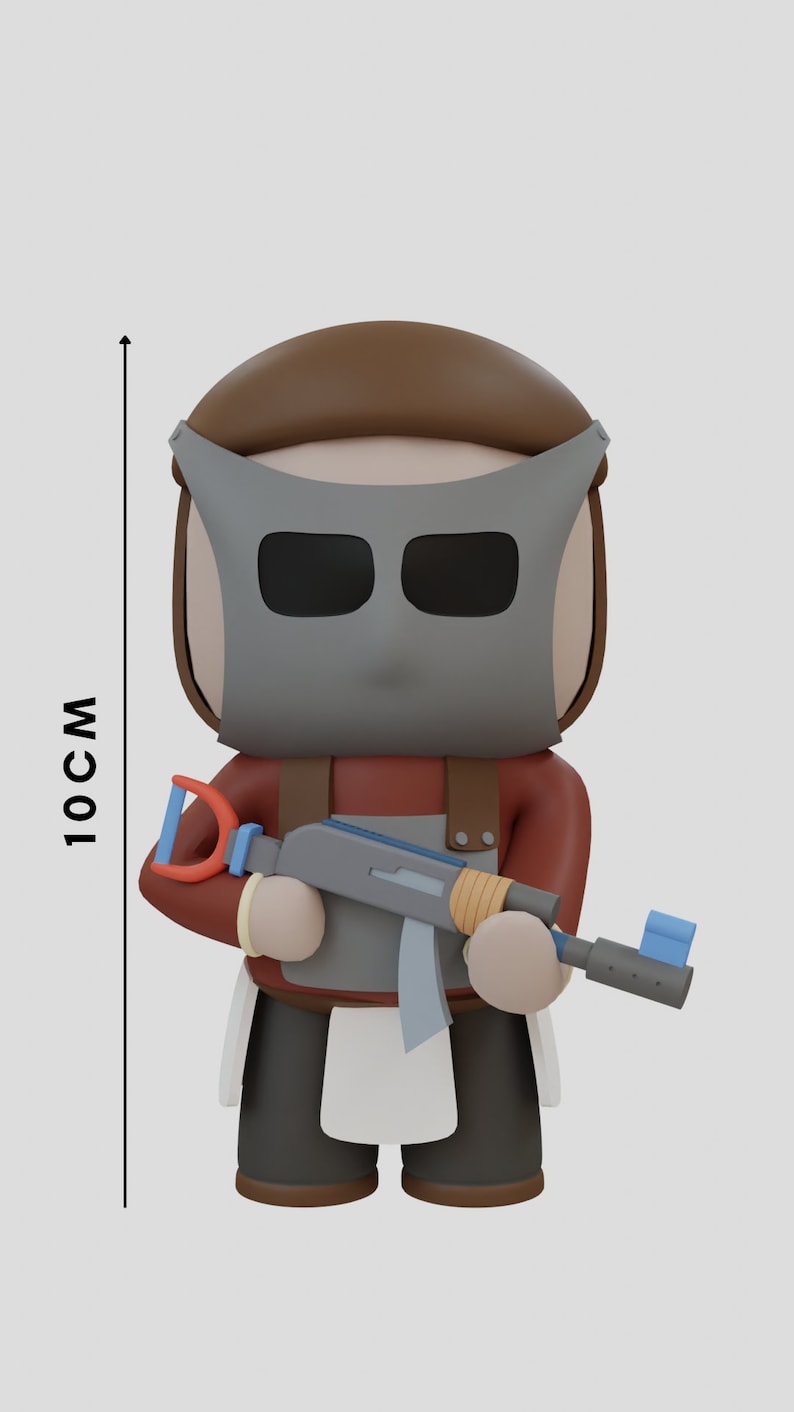 Rust 3D Desk Characters - Etsy