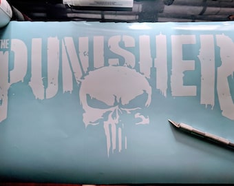 Punisher Skull Vinyl Weatherproof Decal - Etsy