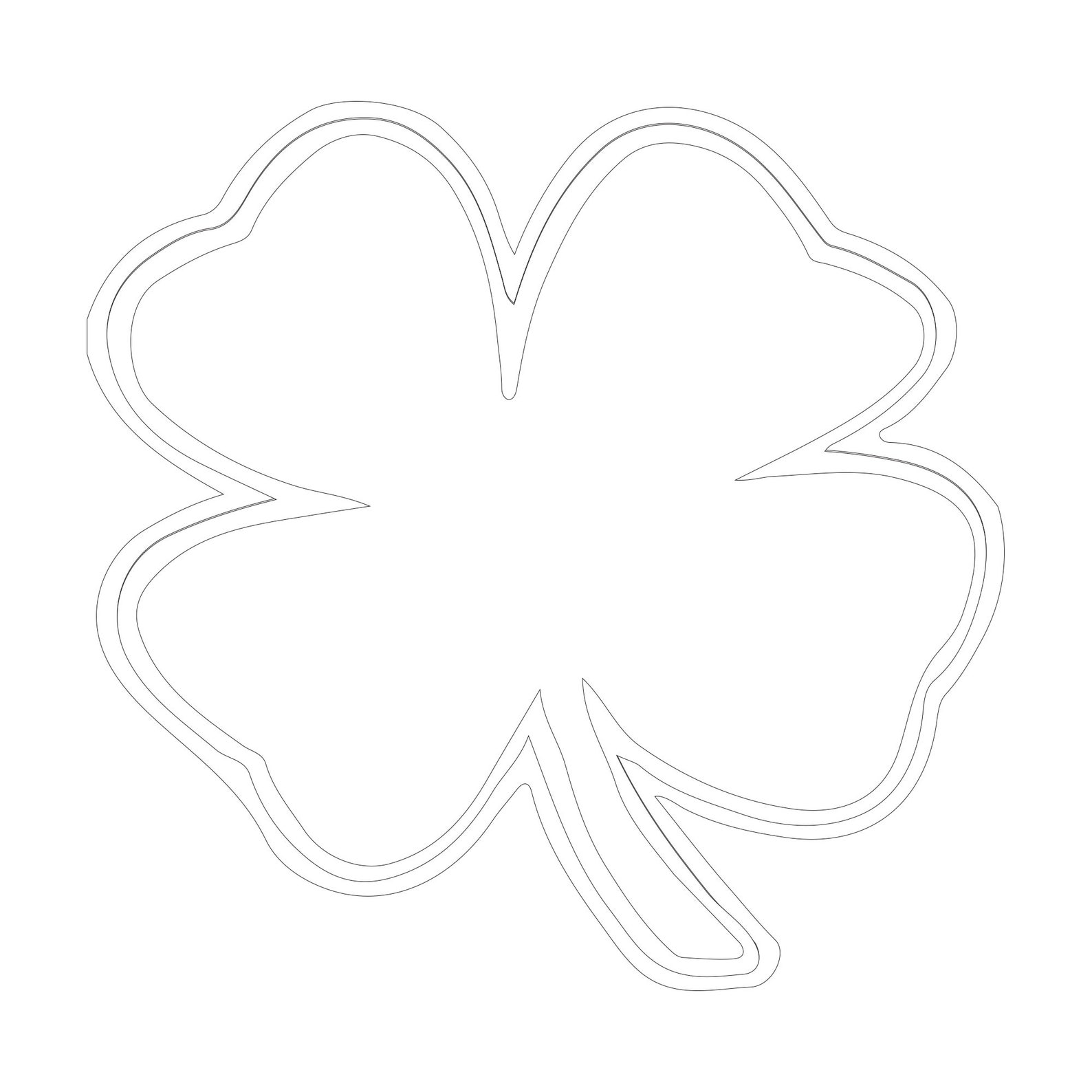 Four Leaf Clover In svg Format Etsy