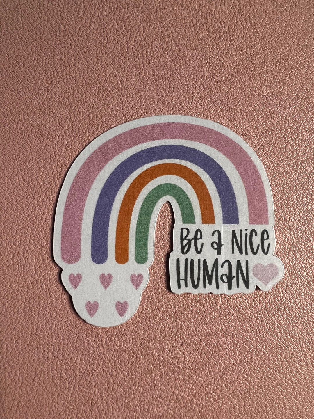 Be a Nice Human Sticker - Etsy