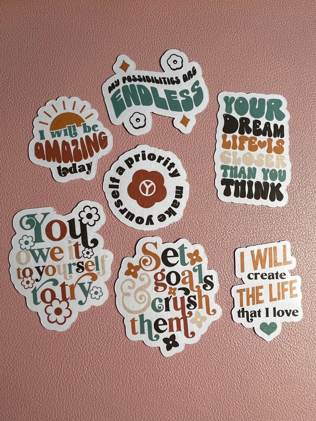 Positivity Sticker Pack - Etsy