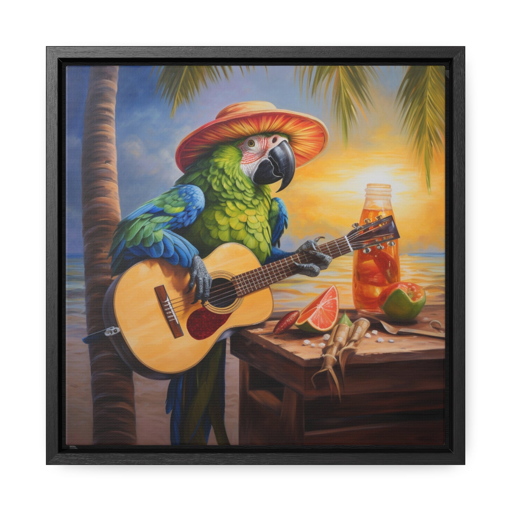 Parrot Head Framed Wall Art Parrot Head Art Parrot Head - Etsy