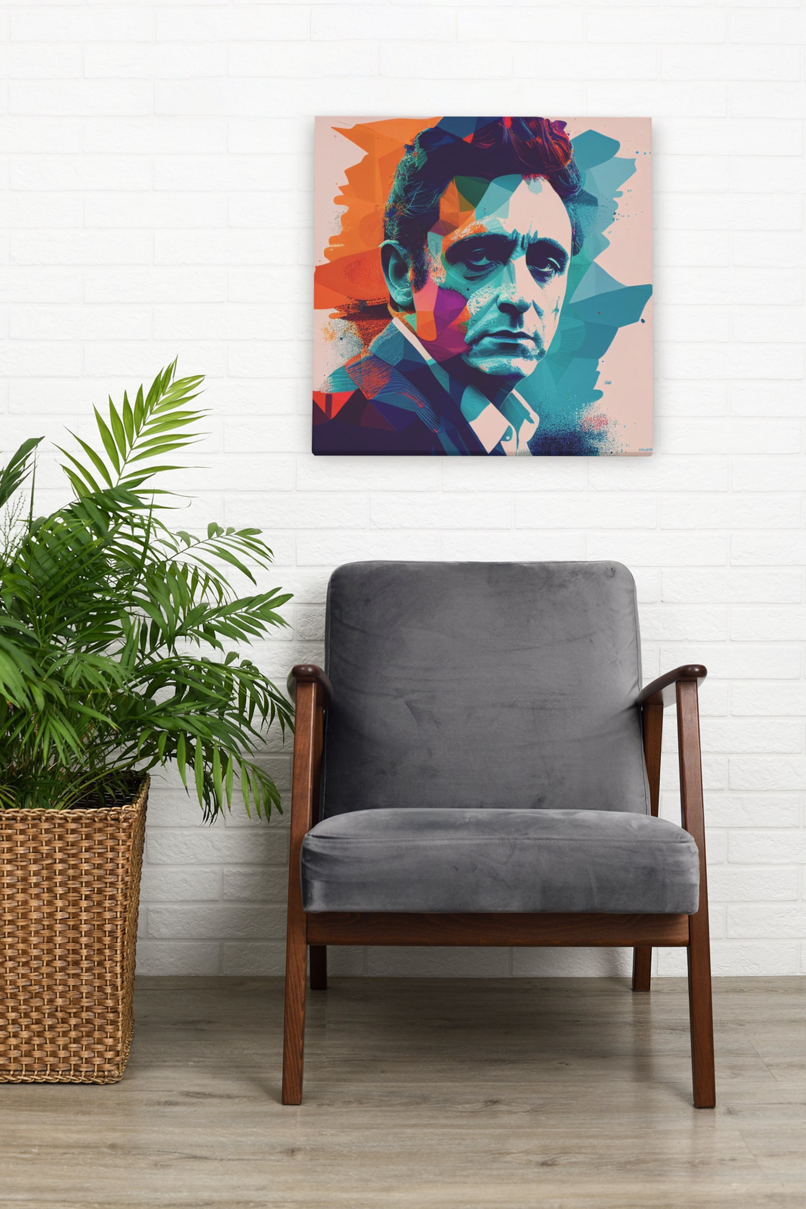 Johnny Cash Pop Art Wall Art, Johnny Cash, Johnny Cash Art, Johnny Cash ...