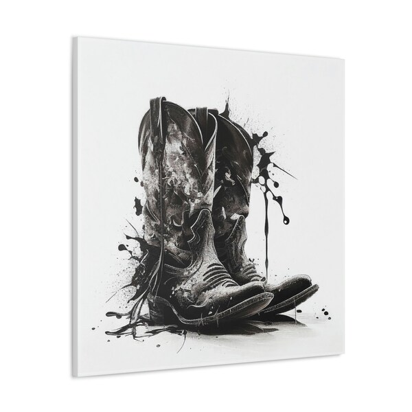 Cowboy Boots Oil Painting - Etsy