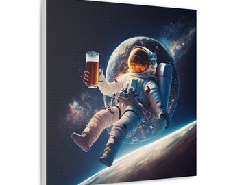 Beer in Space Art - Etsy