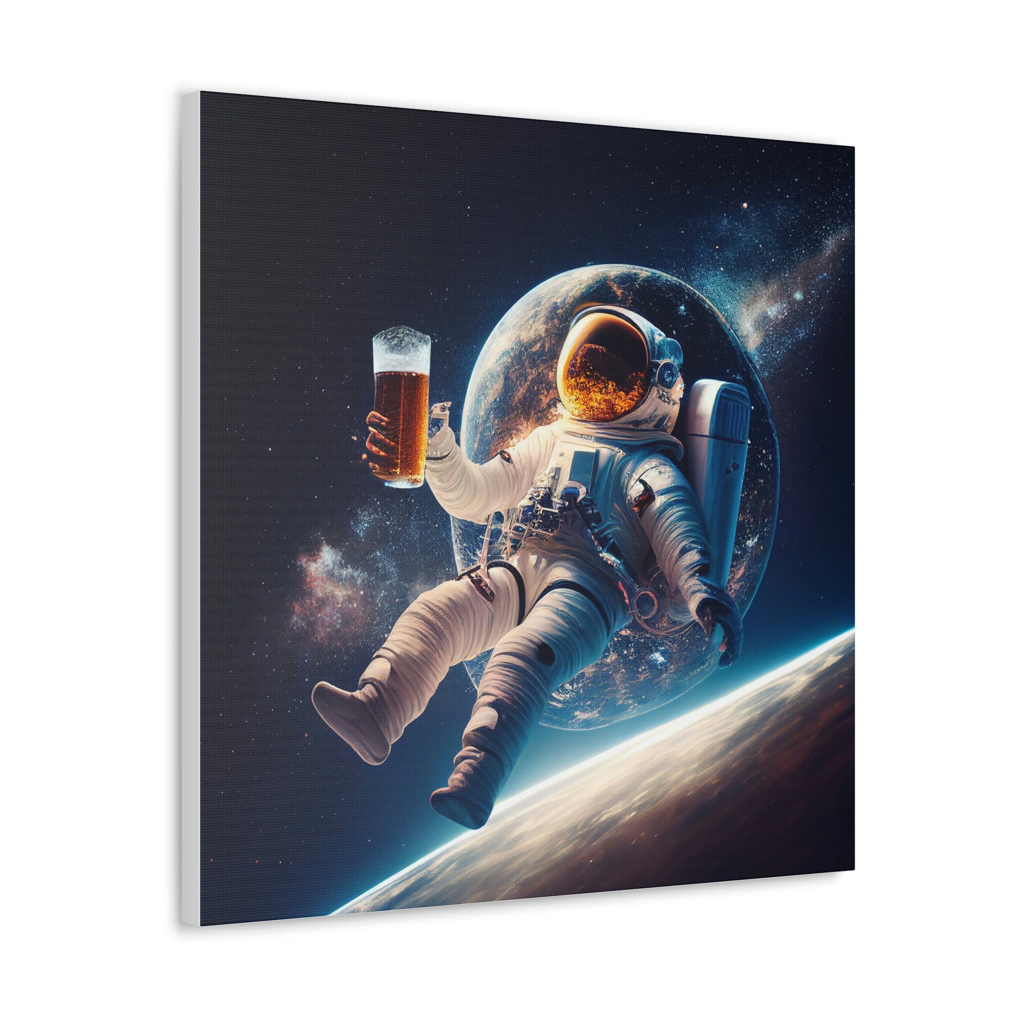 Astronaut Drinking Miller Lite Beer