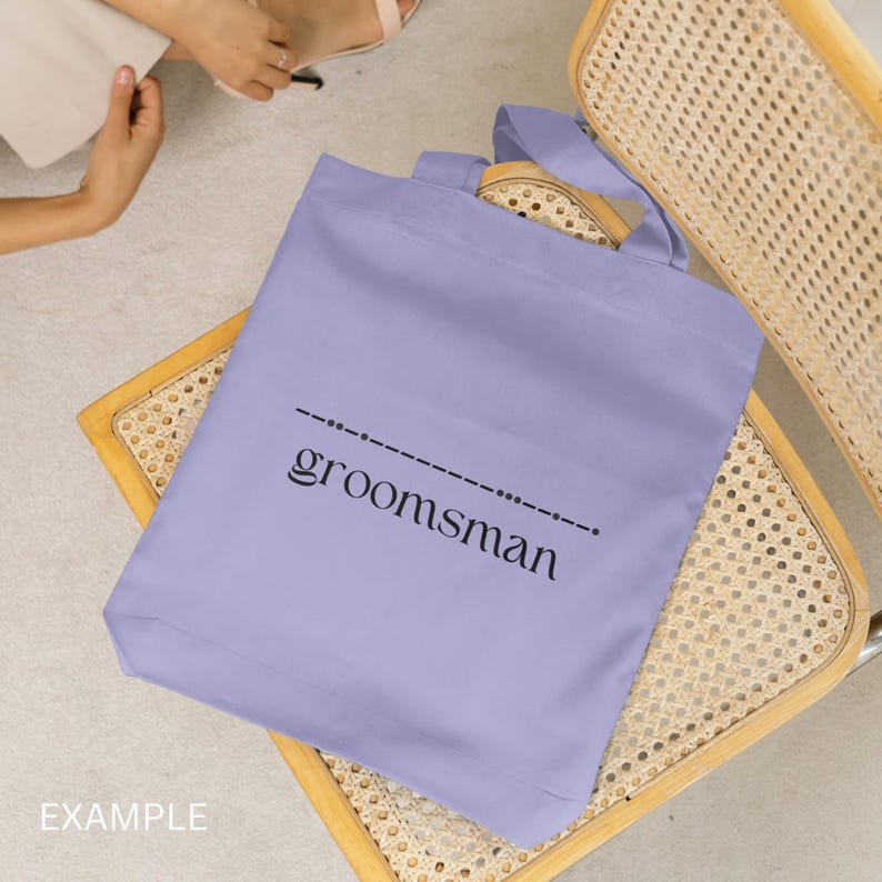 Groomsman Wedding Morse Code Design for Home Decor, Apparel ...