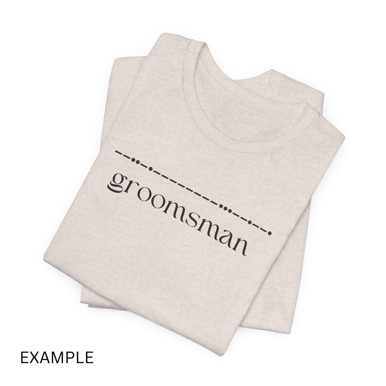 Groomsman Wedding Morse Code Design for Home Decor, Apparel ...