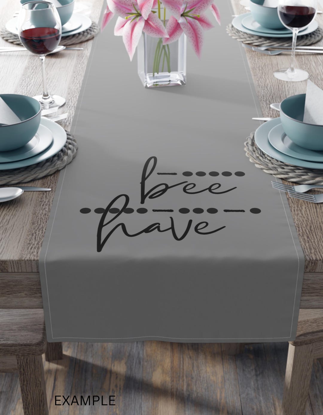 Bee Have Morse Code Design for Home Decor, Apparel, Stationary ...