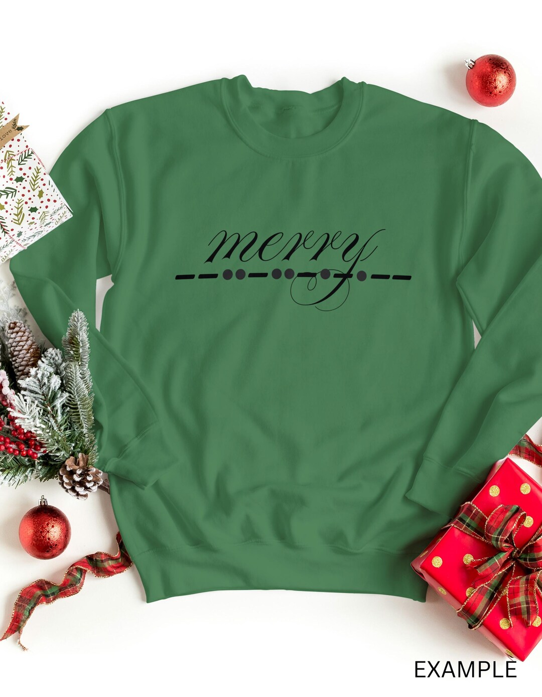 Merry Christmas Morse Code Design for Home Decor, Apparel, Stationary ...
