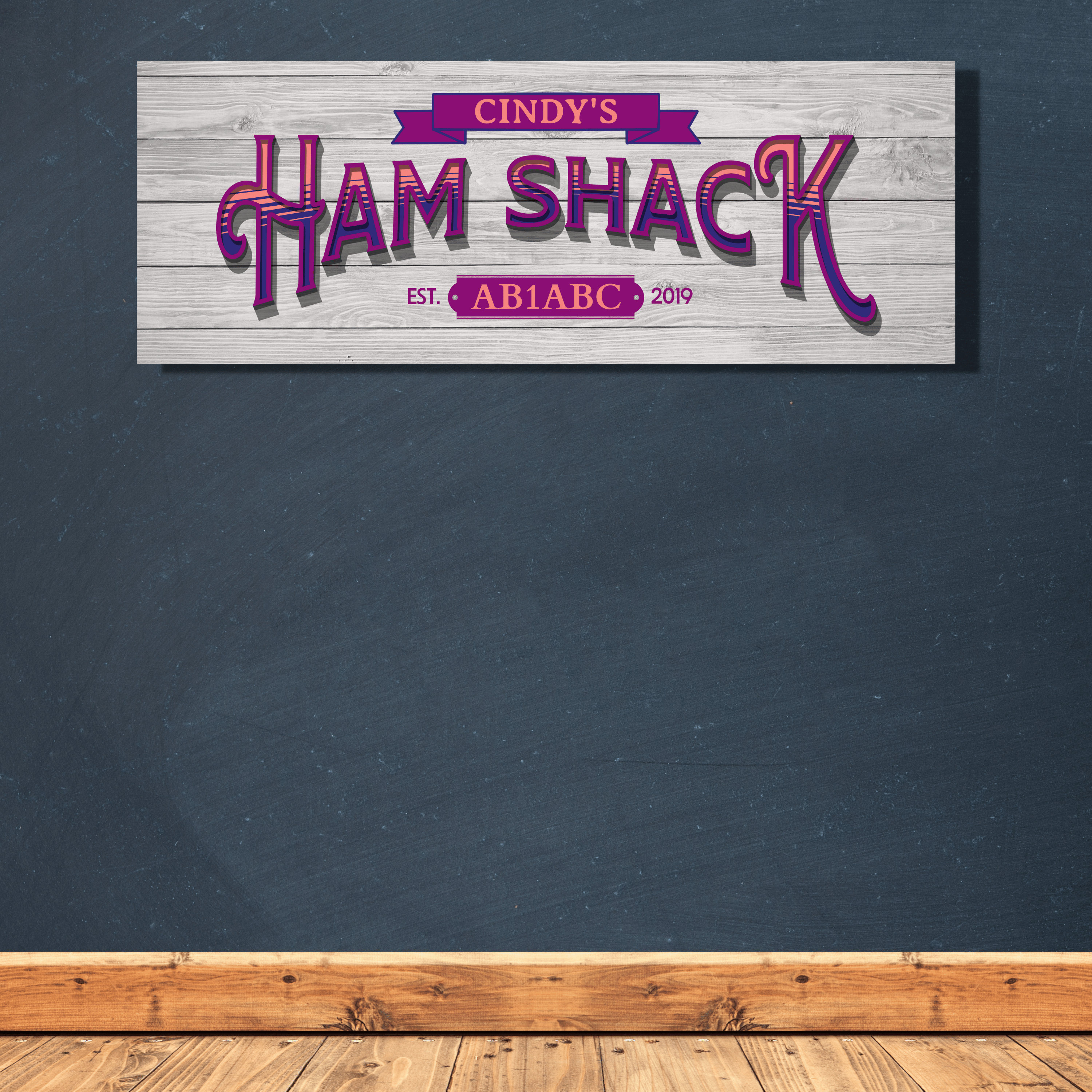 Personalized Ham Shack Sign, Ham Shack Sign, Amateur Radio Operator ...