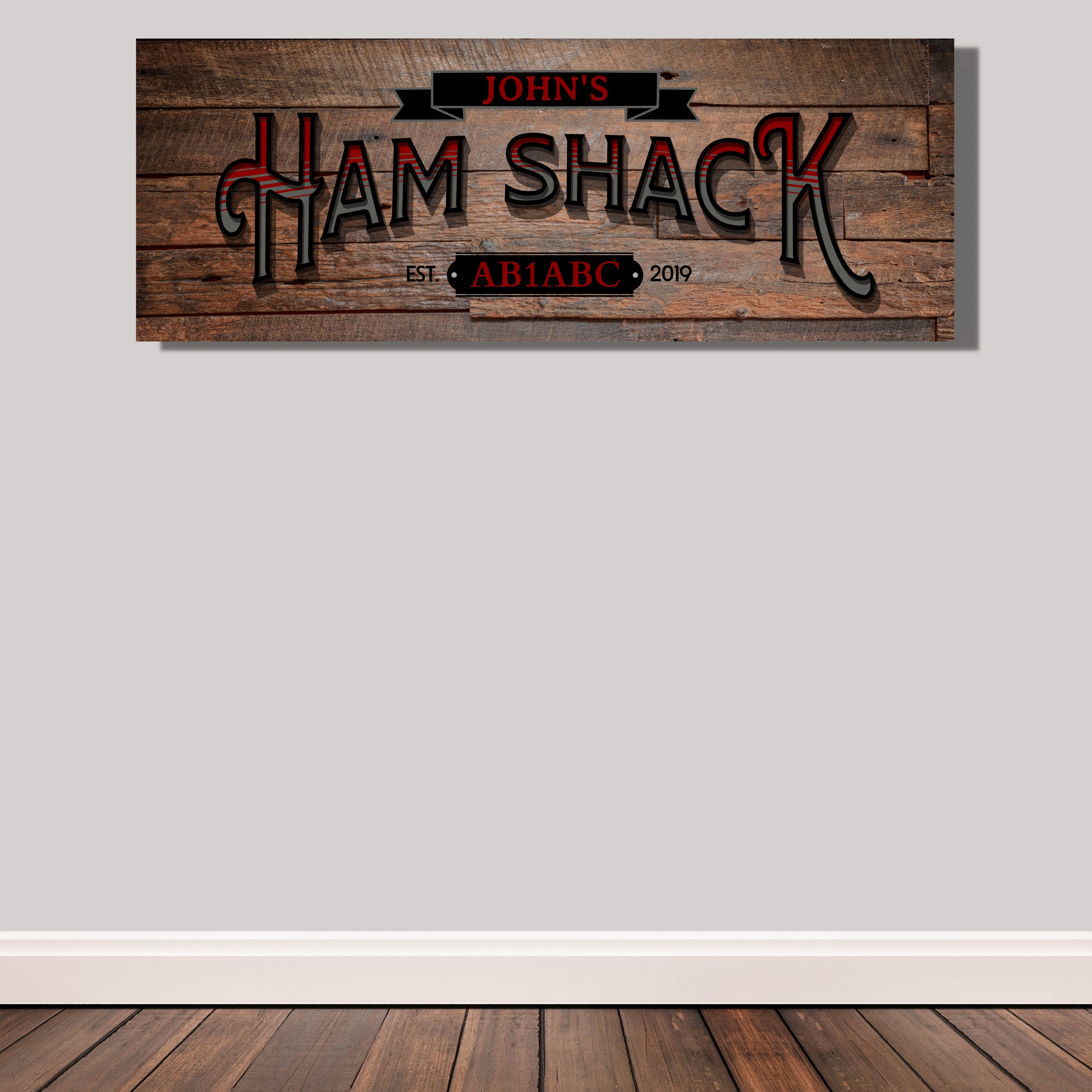 Personalized Ham Shack Sign, Ham Shack Sign, Amateur Radio Operator ...
