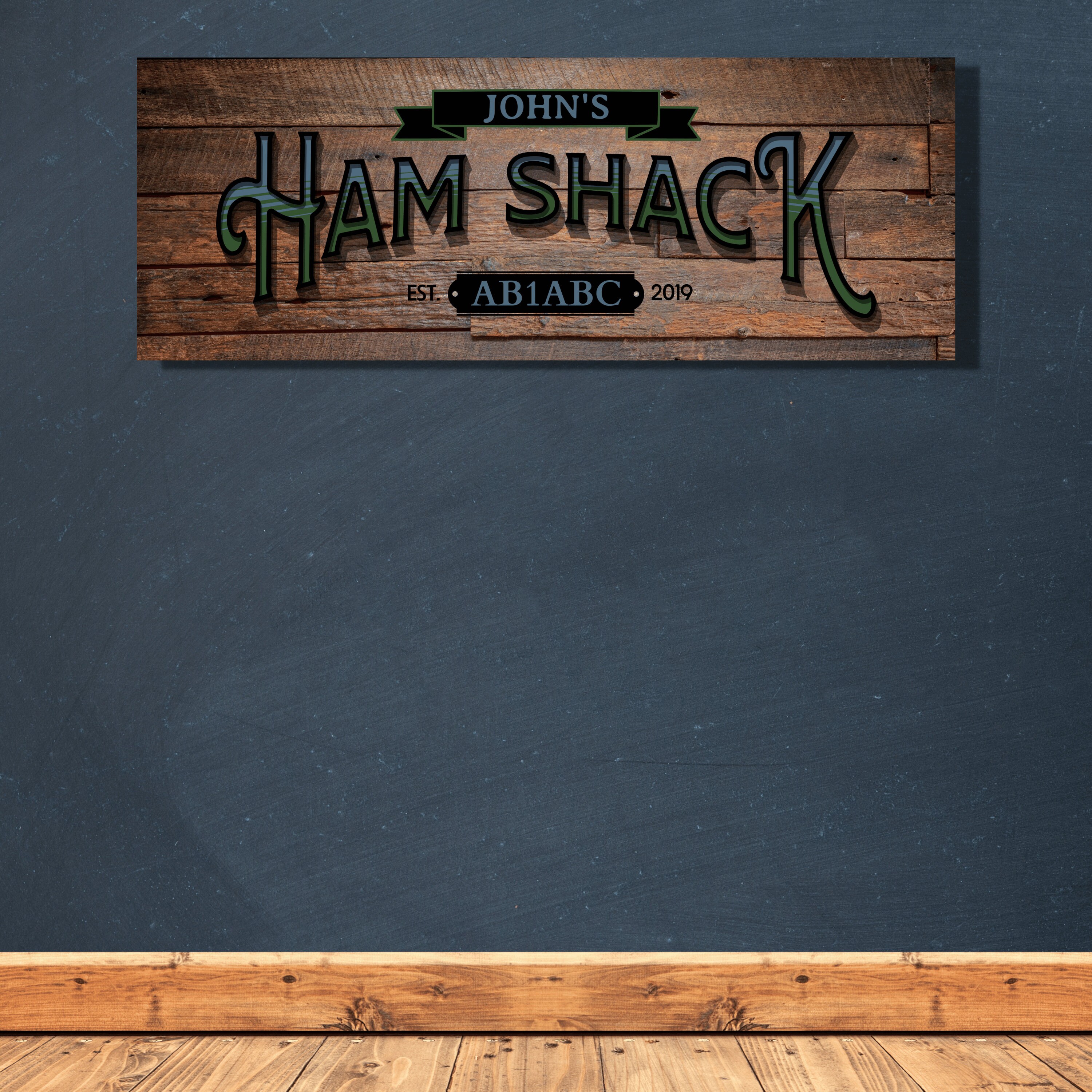 Personalized Ham Shack Sign, Ham Shack Sign, Amateur Radio Operator ...