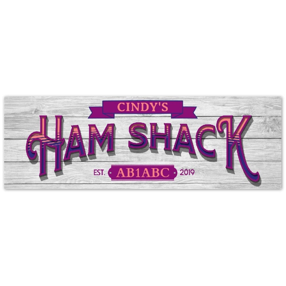 Personalized Ham Shack Sign, Ham Shack Sign, Amateur Radio Operator ...