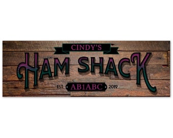Ham Shack Metal Sign - Etsy