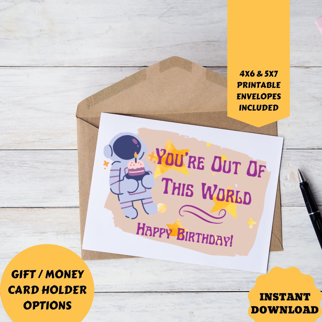 Happy Birthday Card Downloadable Card Digital Card Kids Birthday Out of ...