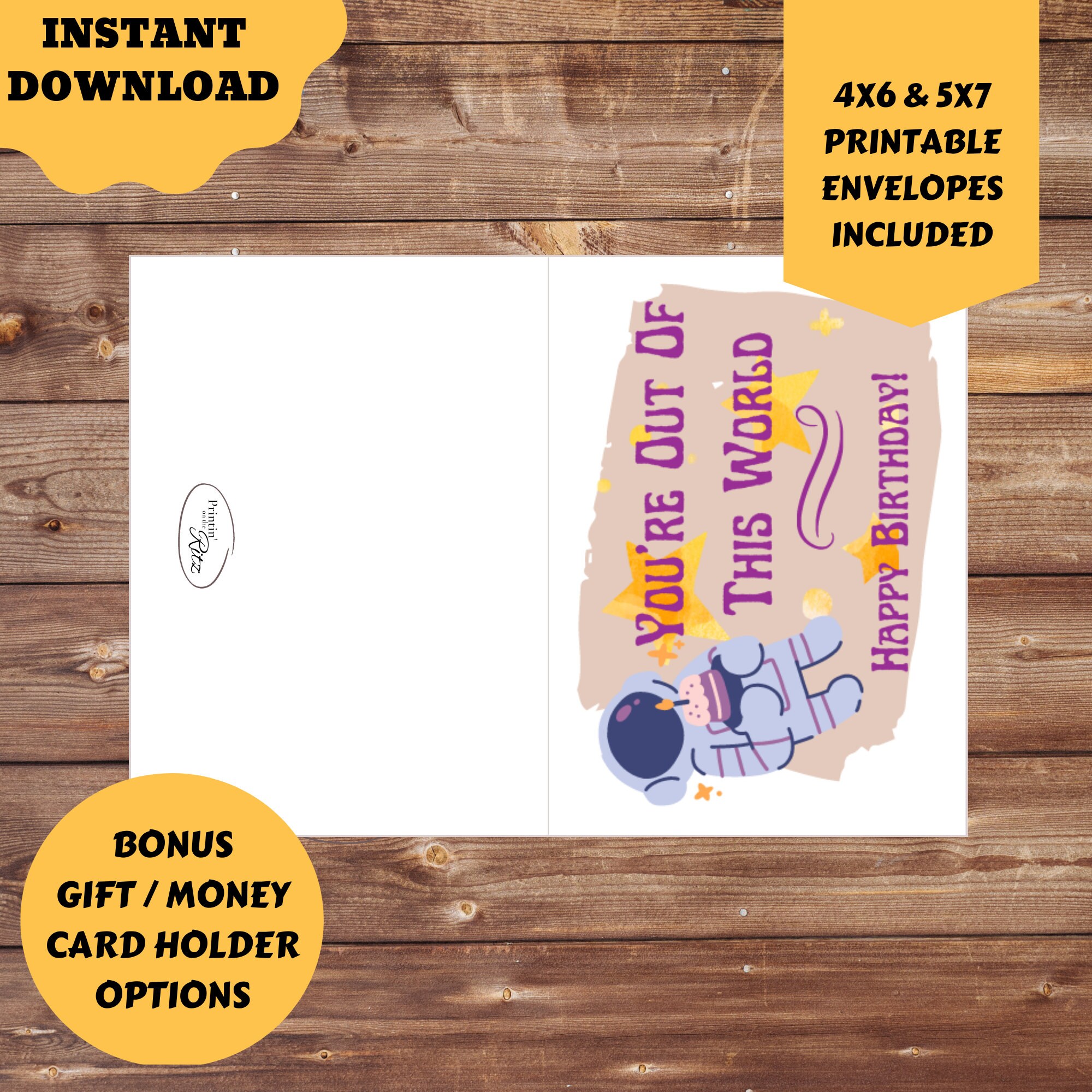 Happy Birthday Card Downloadable Card Digital Card Kids Birthday Out of ...
