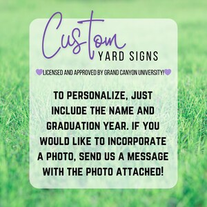 Grand Canyon University GCU Custom Yard Signs Graduation Class of 2025 ...