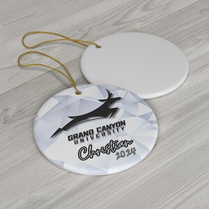 GCU Black Lope Grand Canyon University Custom Ceramic Christmas ...