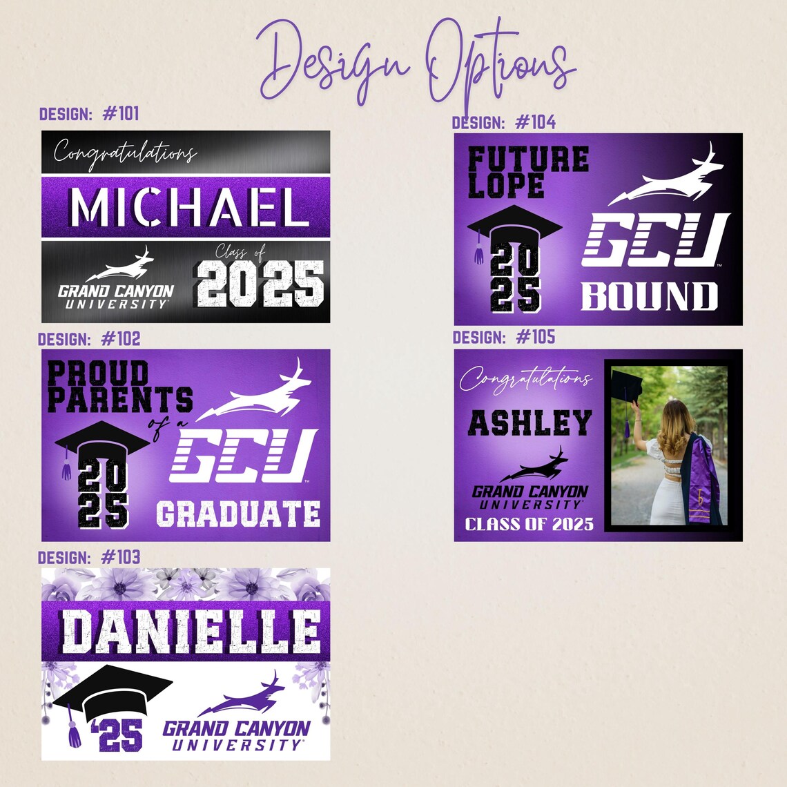 Grand Canyon University GCU Custom Yard Signs Graduation Class of 2025 ...