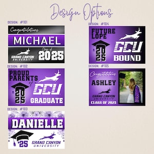 Grand Canyon University GCU Custom Yard Signs Graduation Class of 2025 ...