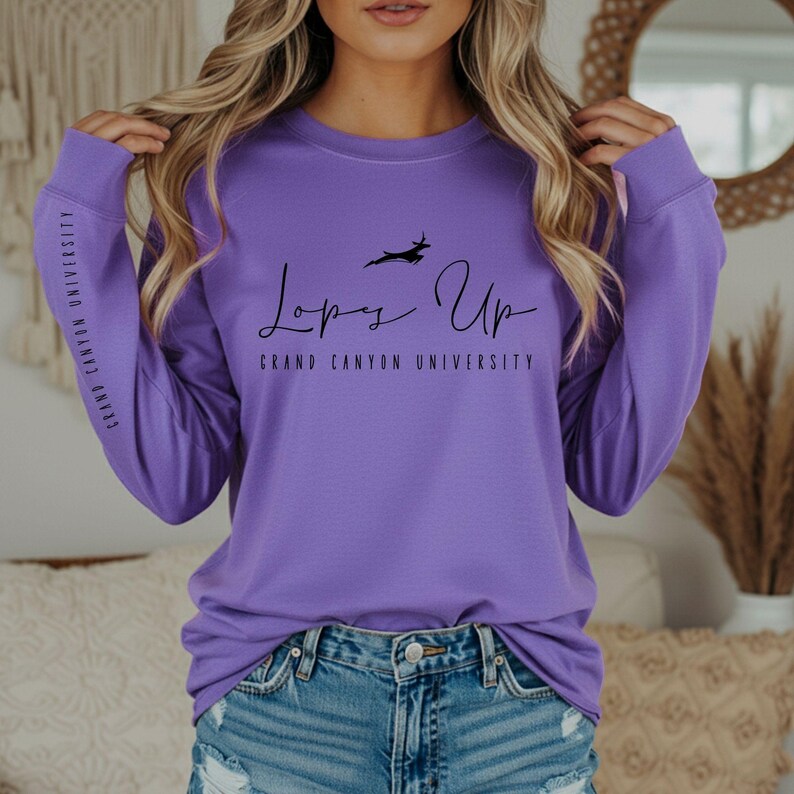 Personalized GCU Grand Canyon University Long Sleeve T-shirt Sleeve ...