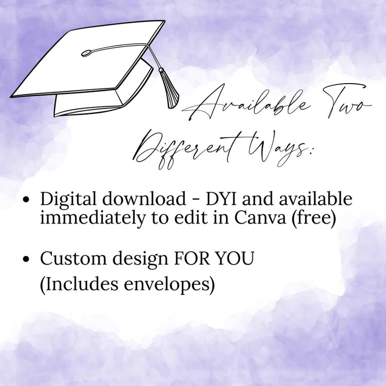 GCU College Graduation Announcement Digital Download DIY Invitation ...