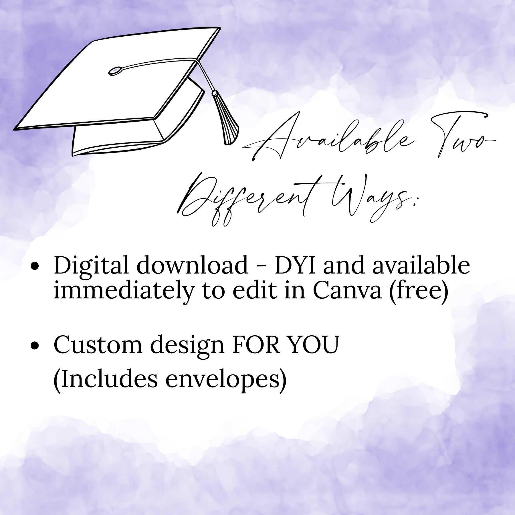 GCU College Graduation Announcement Digital Download DIY Invitation ...