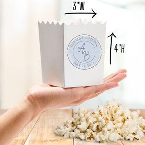Personalized Popcorn Box Wedding Favor Custom Popcorn Favor Unique ...