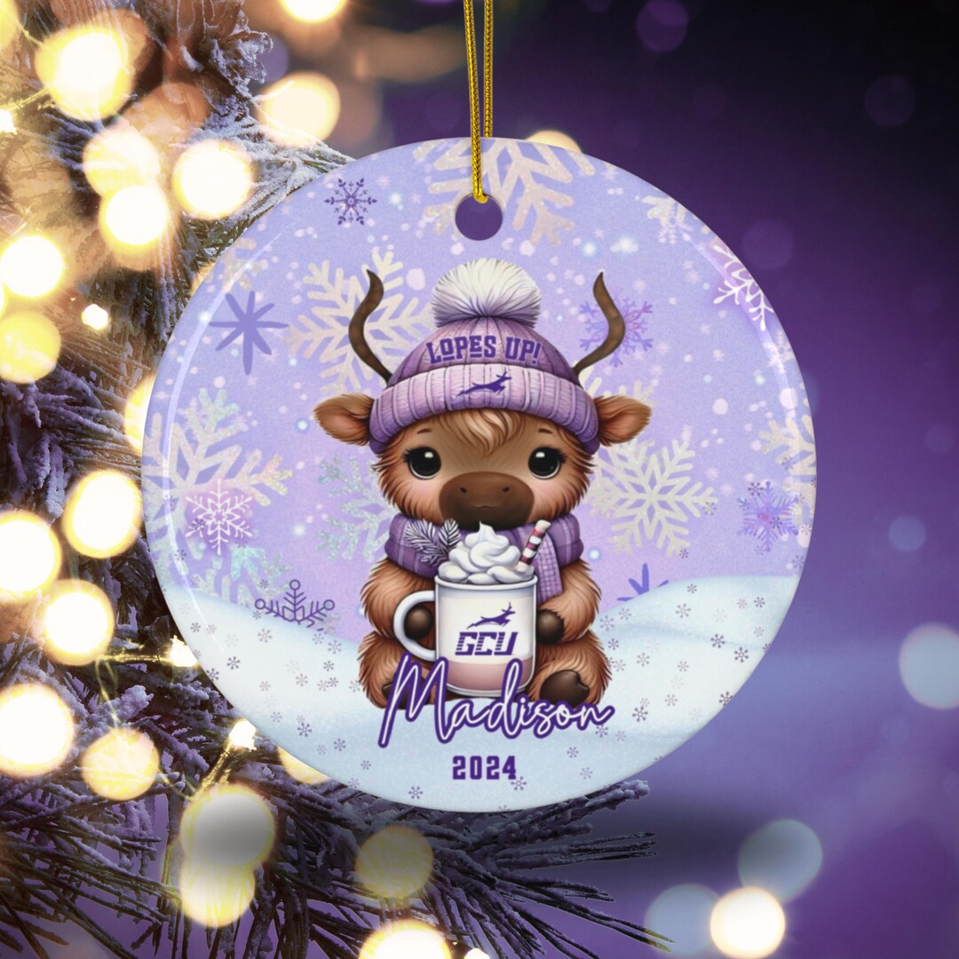 GCU 2025 Baby Lope Grand Canyon University Custom Ceramic Christmas ...
