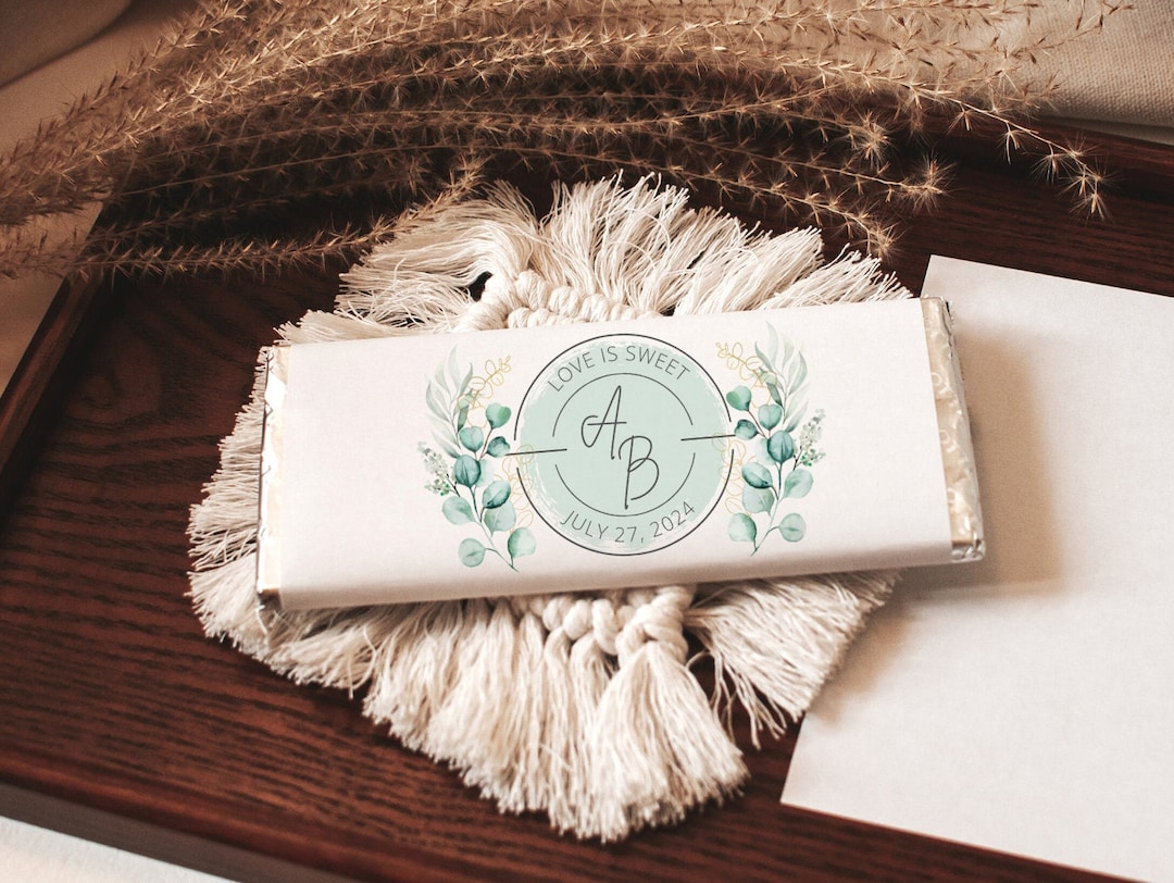 Printed & Cut Custom Hershey Bar Wrappers | Personalized Candy Bar ...