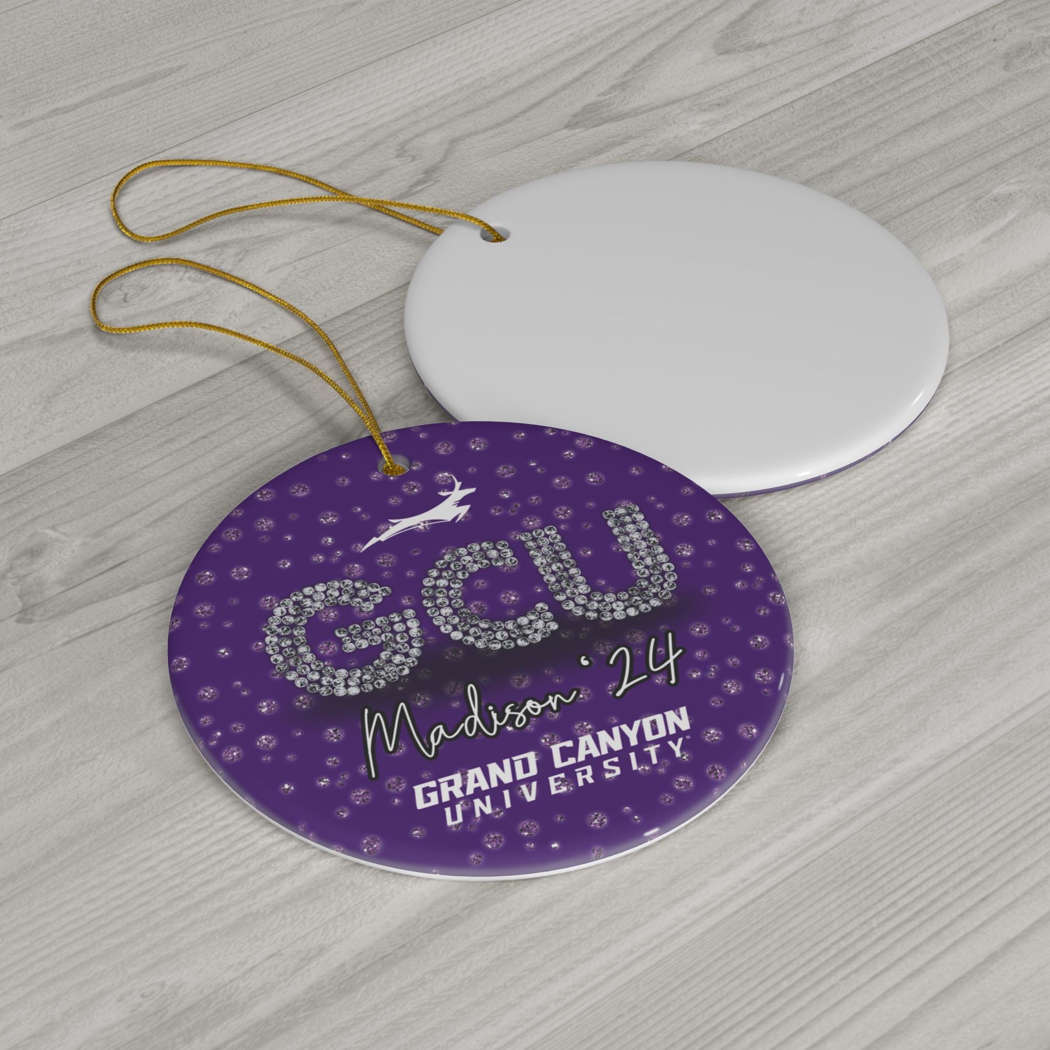 GCU Diamond Faux Bling Grand Canyon University Custom Ceramic Christmas ...