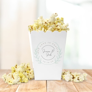 Personalized Popcorn Box Wedding Favor Custom Popcorn Favor Unique ...
