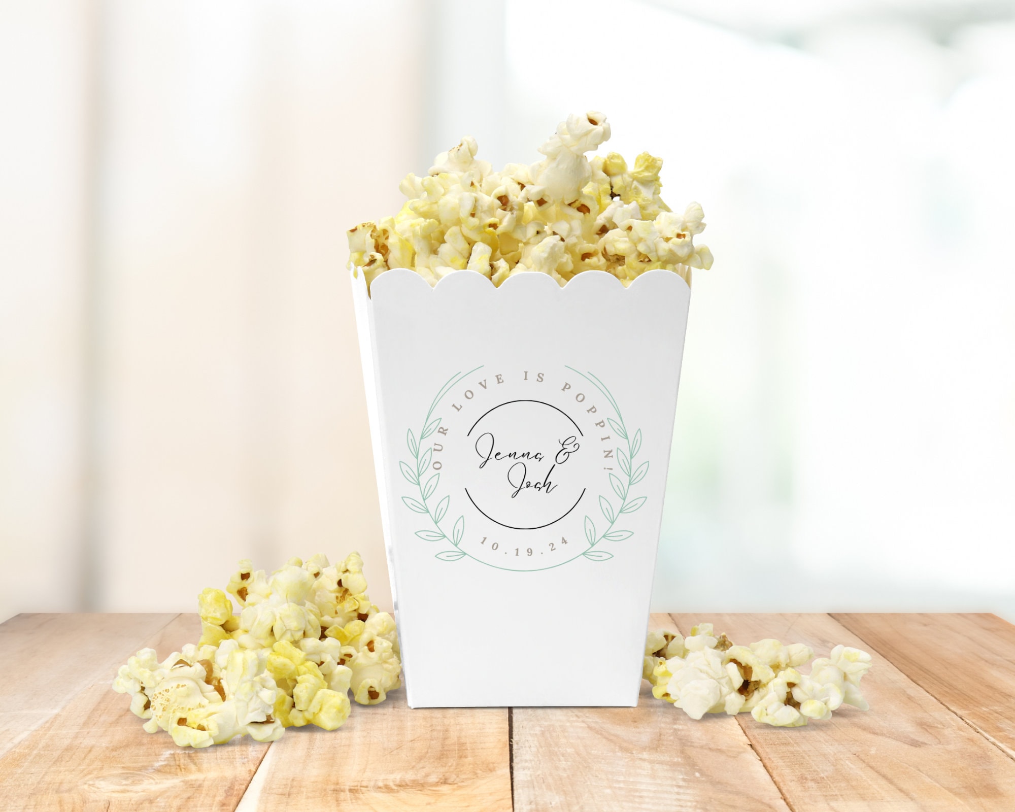 Personalized Popcorn Box Wedding Favor Custom Popcorn Favor - Etsy