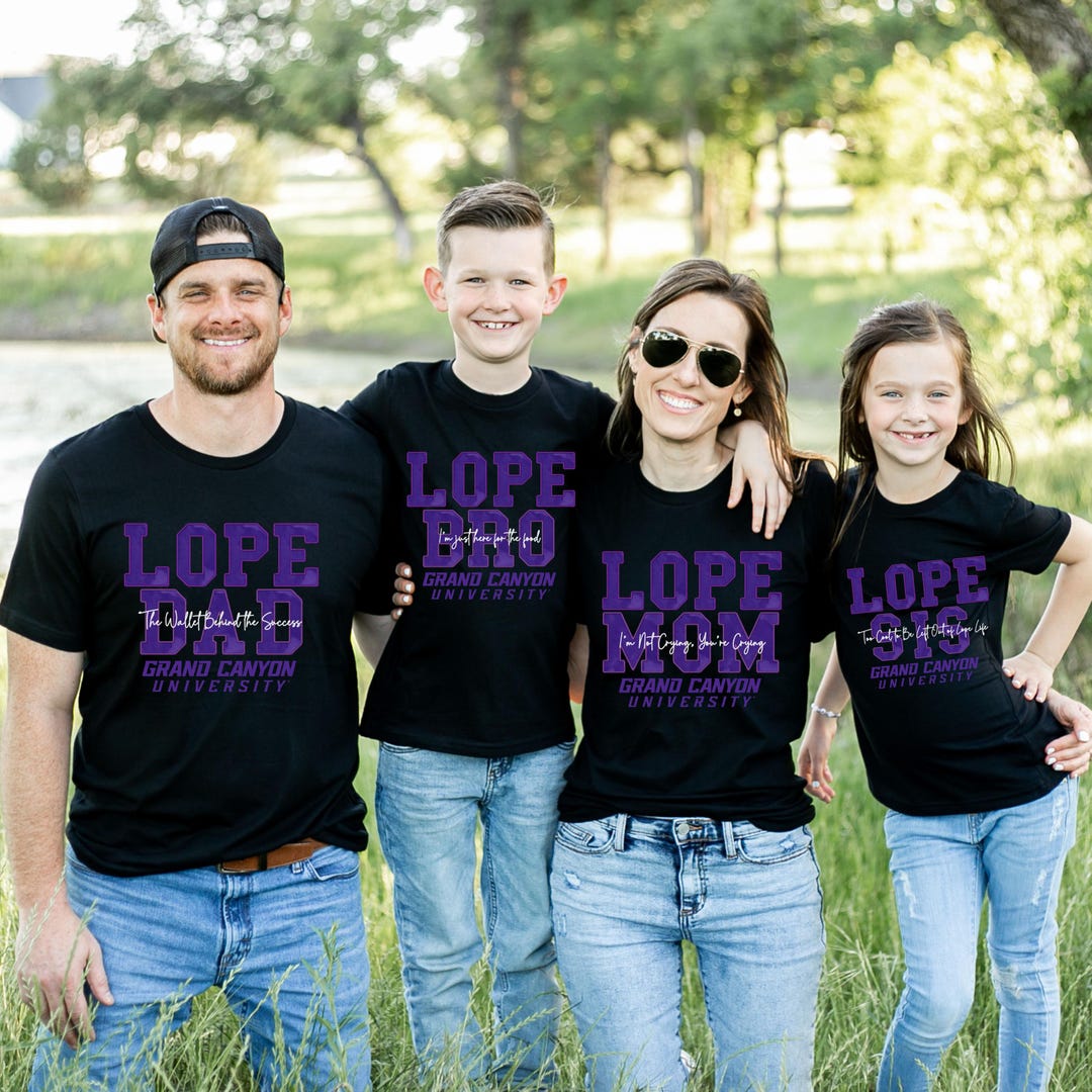 GCU Grand Canyon University Lope Shirts Matching Family Weekend Group ...