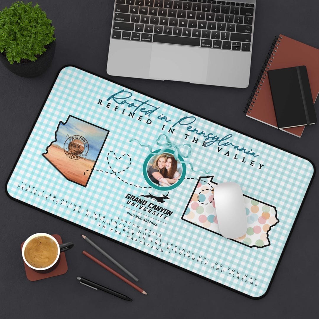 Custom Desk Mat GCU Grand Canyon University Personalized Mouse Pad ...