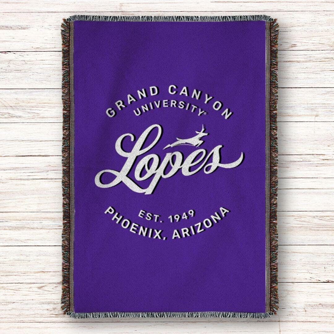 Woven Blanket GCU Grand Canyon University College Student Christmas ...