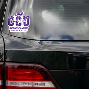 GCU Purple Glitter Sticker Grand Canyon University Lope Life Laptop ...