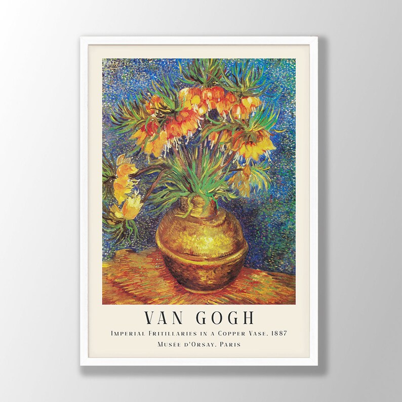 Van Gogh Prints Set of 6 Printable Art, Van Gogh Poster, Van Gogh Wall ...
