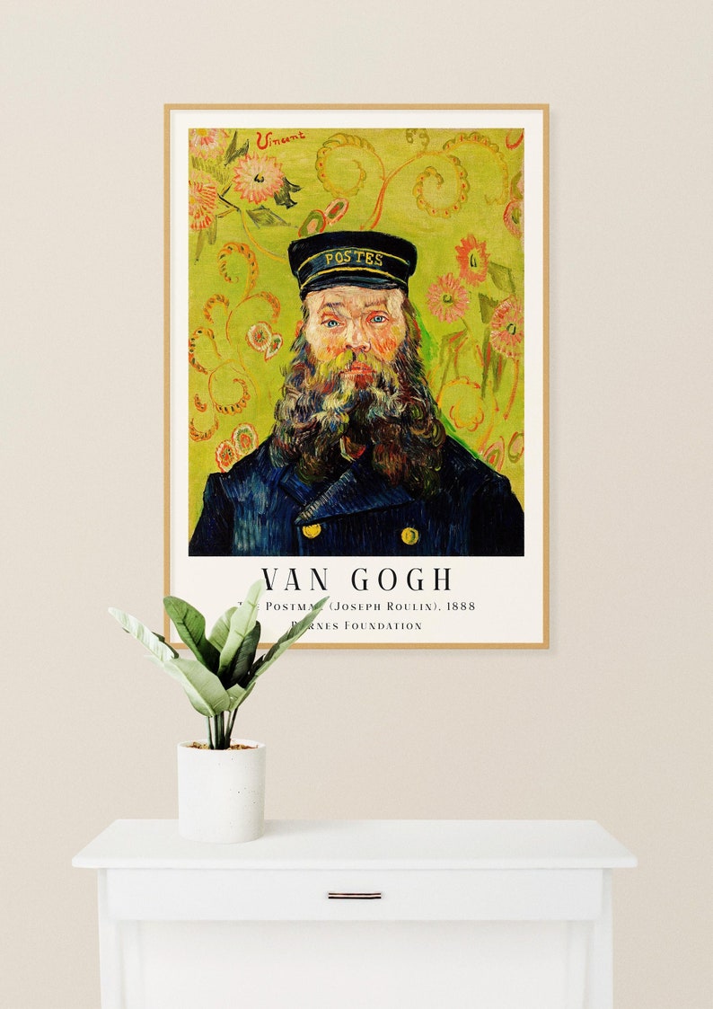 Van Gogh Printable Art - the Postman Print, Van Gogh Poster, Van Gogh ...