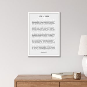 Desiderata Poem Printable Art - Desiderata Print, Poem Wall Art ...