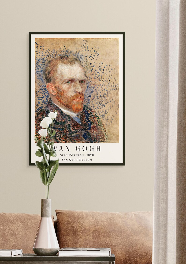 Van Gogh Printable Art Self Portrait, Van Gogh Poster, Van Gogh Wall ...