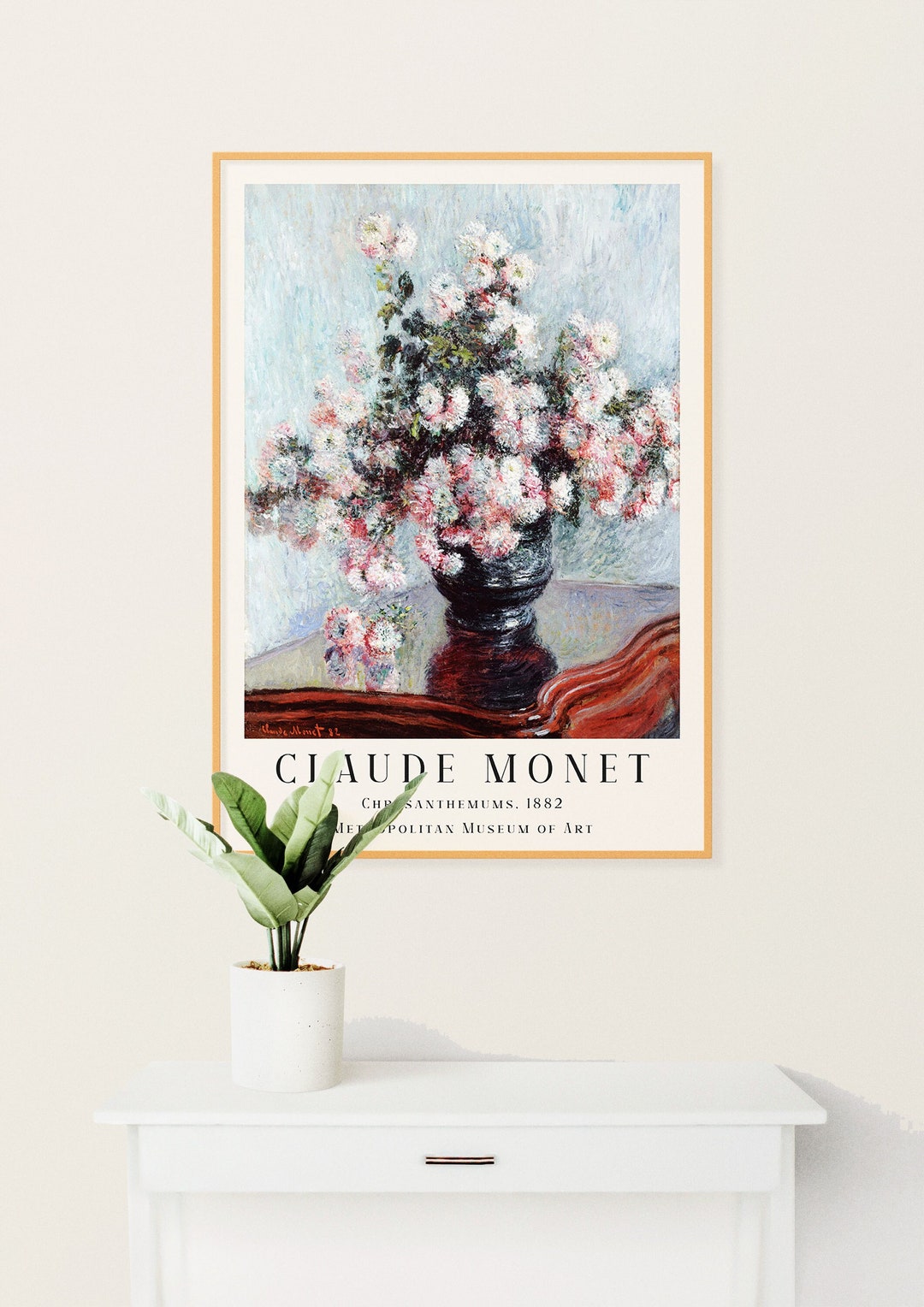 Claude Monet Printable Art - Chrysanthemums, Monet Wall Art, Monet ...