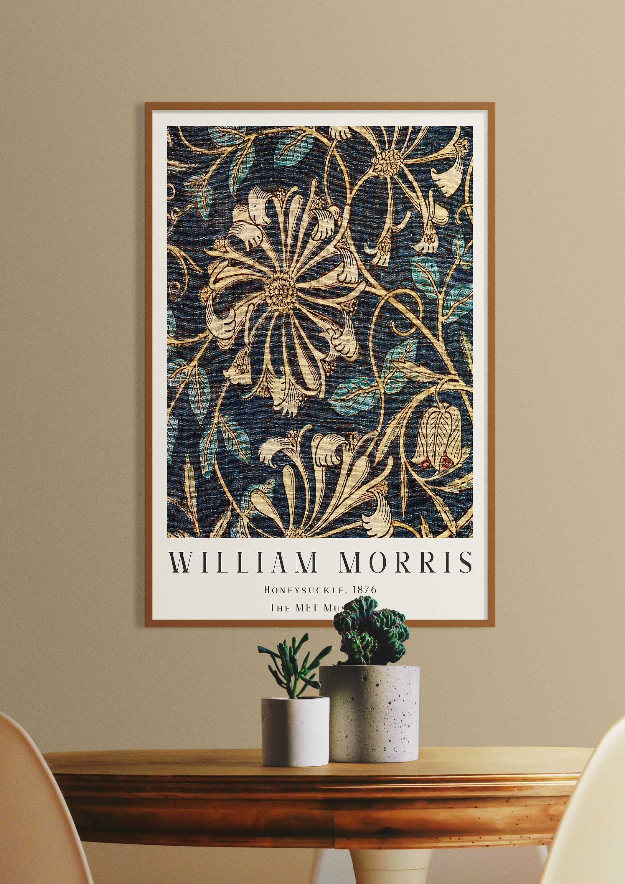 William Morris Printable Art William Morris Poster, William Morris Wall Art, Blue Honeysuckle ...